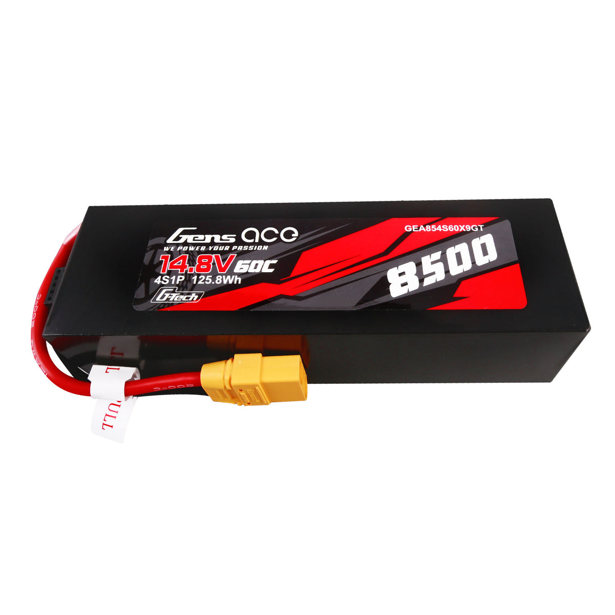 Gens ace G-Tech 8500mAh 14.8V 60C 4S1P Lipo Battery Pack PC Material C ...