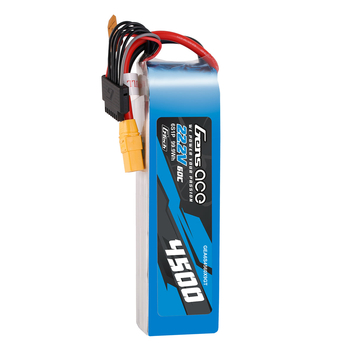 Gens Ace G-Tech 4500mAh 22.2V 60C 6S1P XT90 LIPO Battery Pack – Genspow ...