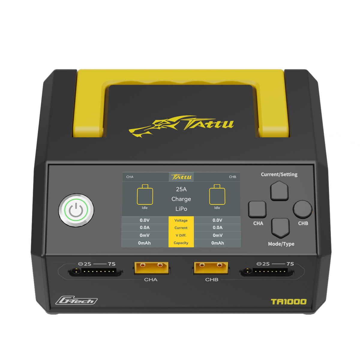 Tattu TA1000 G-Tech Dual-channel Charger 25A*2 1000W for 1S-7S Drone B ...