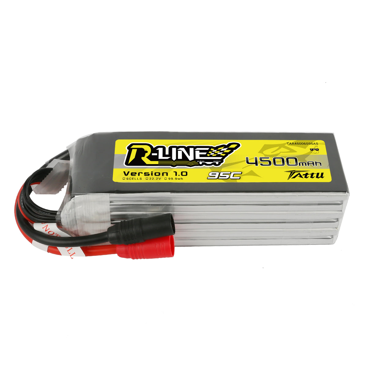 Tattu R-Line 22.2V 4500mah 6S 95C FPV Lipo Battery with AS150 Plug ...