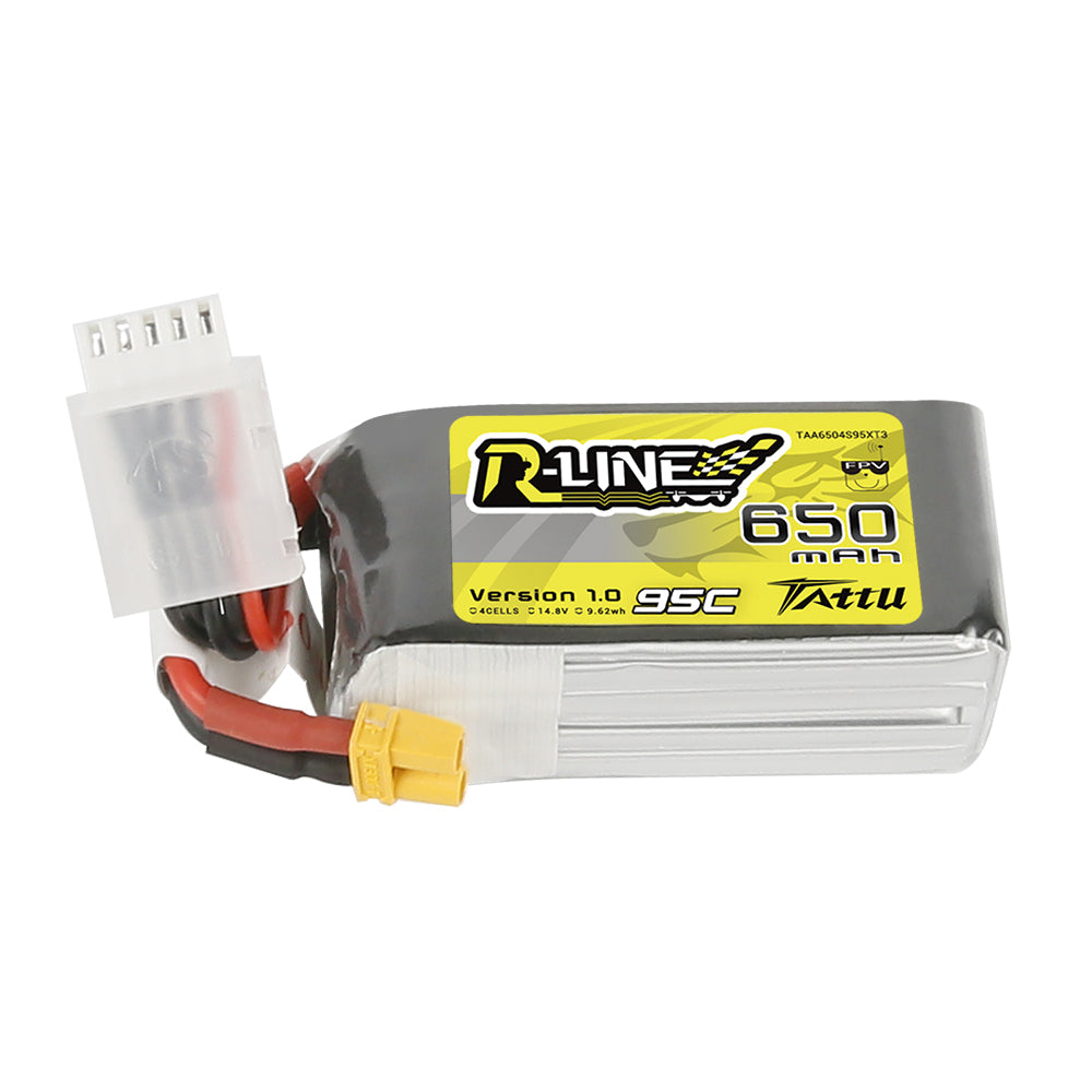 Tattu R-Line 650mAh 4S 14.8V 95C Lipo Battery with XT30 – Genspow GmbH